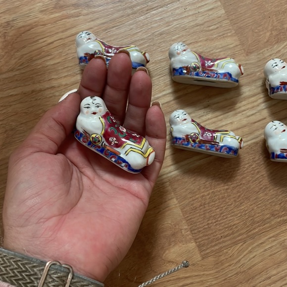 anitque | Art | Set Of 6 Antique Asian Chinese Porcelain Chopstick ...